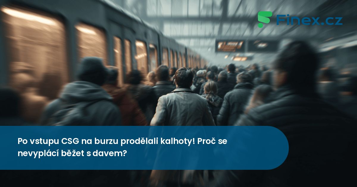 Po vstupu CSG na burzu prodělali kalhoty! Proč se nevyplácí běžet s ...